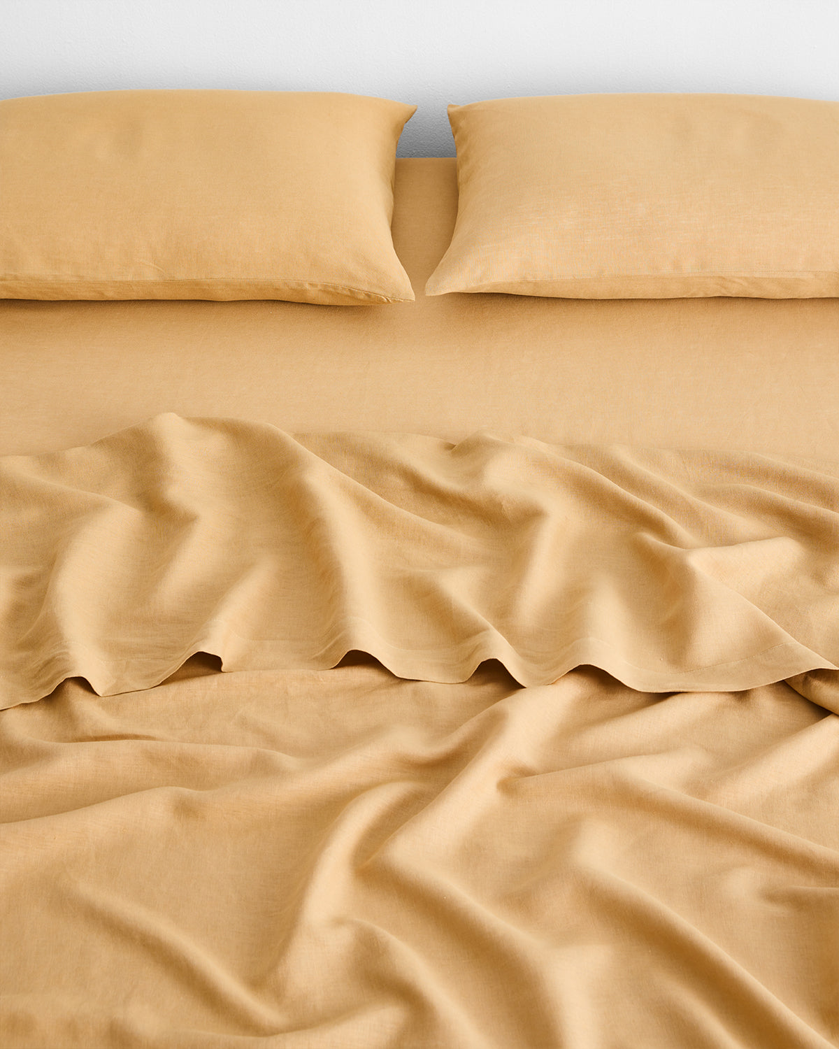 Caramel 100% French Flax Linen Fitted Sheet – Bed Threads