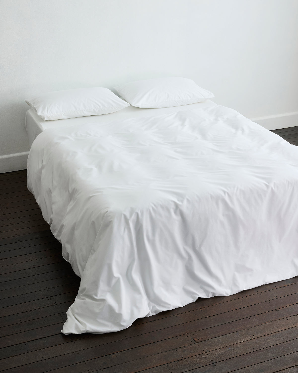 Organic Cotton Bedding Set Crisp White Bed Threads