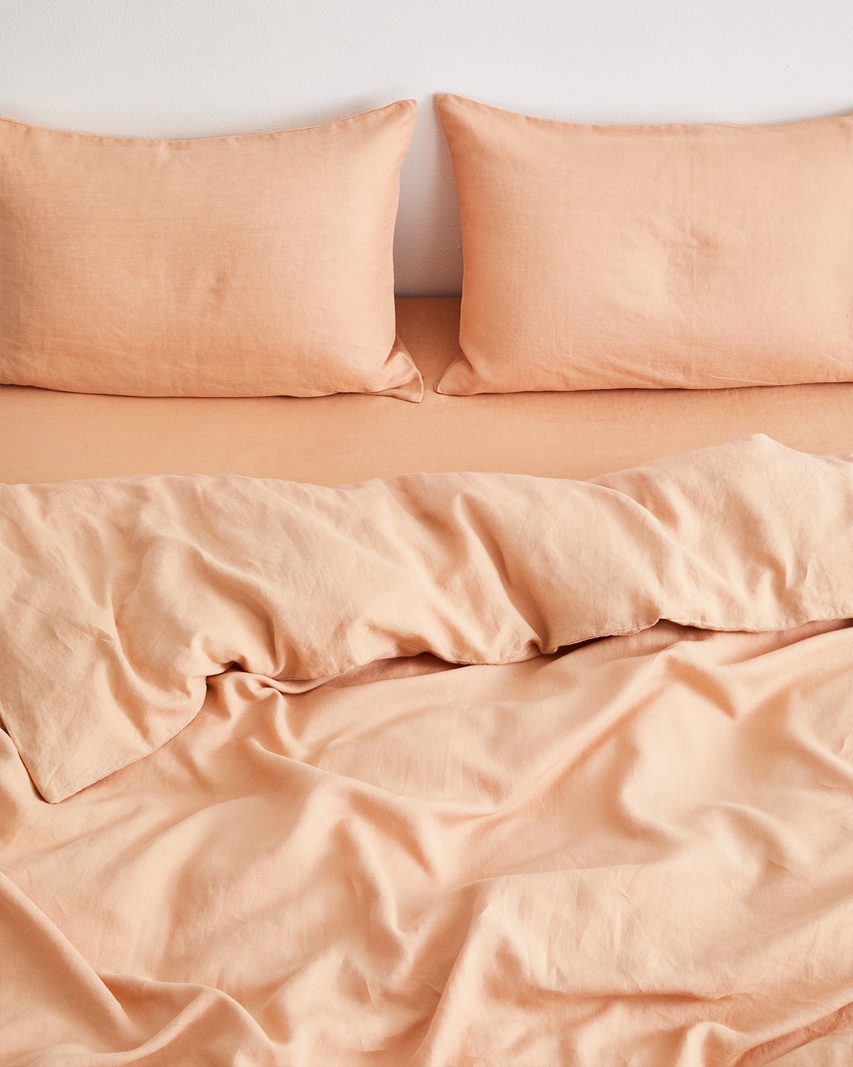Terracotta Flax Linen Quilt Cover Set | Bed Linen Sets Online – Bed Threads